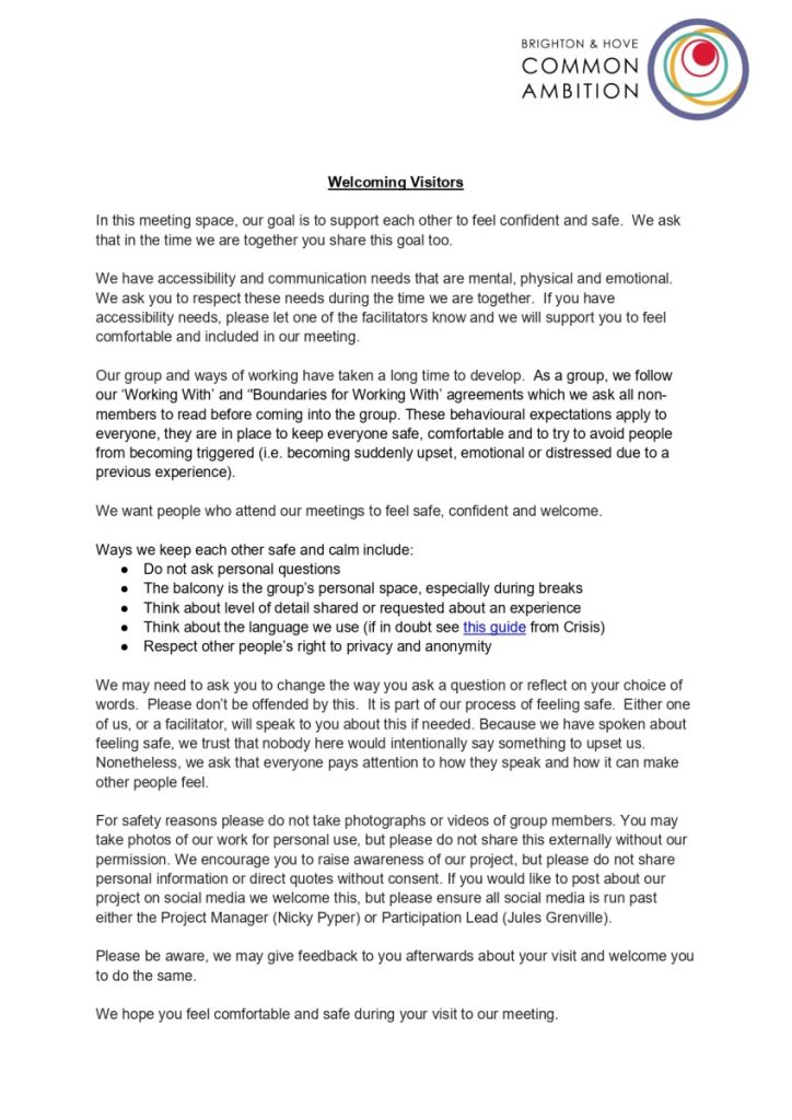 Resources - Brighton & Hove Common Ambition